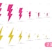 Lightning Bolt Embroidery Design: Mini Sizes (digital Download) - Etsy
