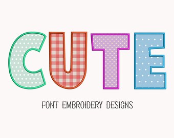 Font Applique Embroidery Design, Applique Font Embroidery Design ...