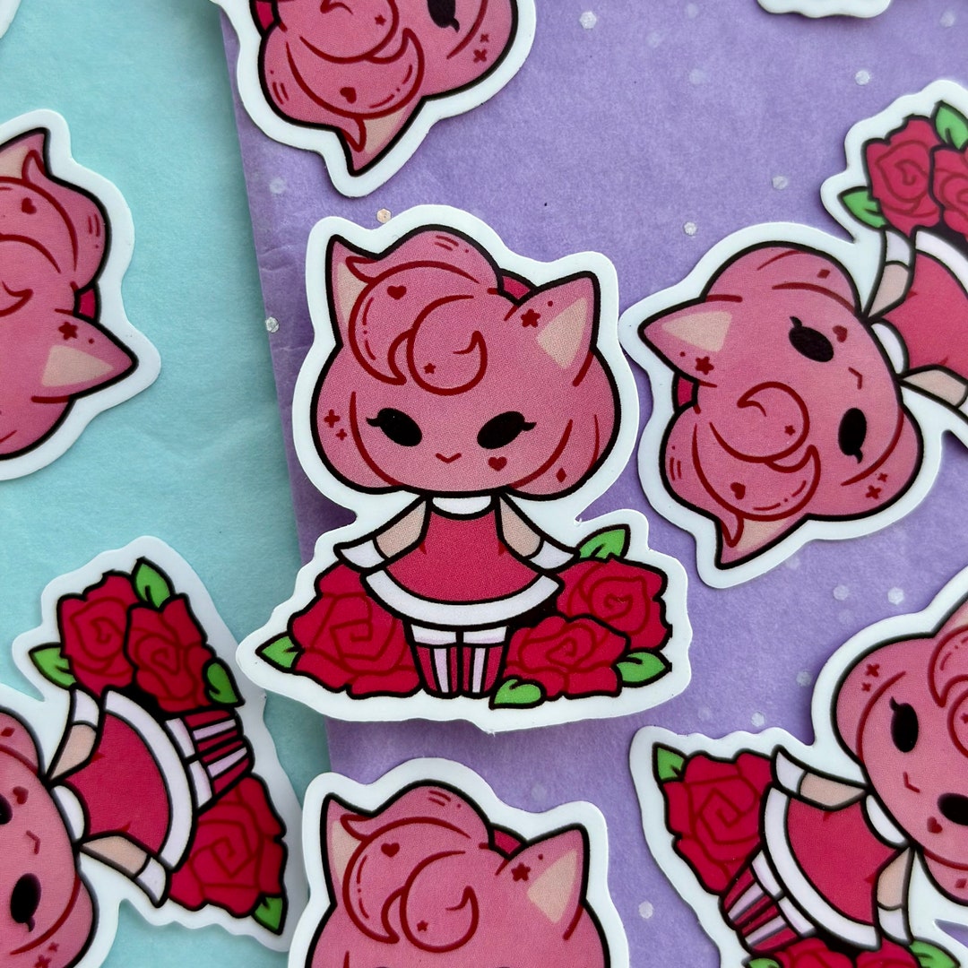 Rose Sticker Vinyl Sticker Waterproof Sticker - Etsy