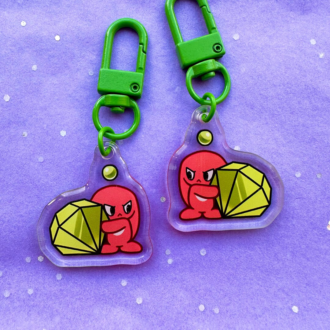 Echidna Emerald Acrylic Keychain - Etsy