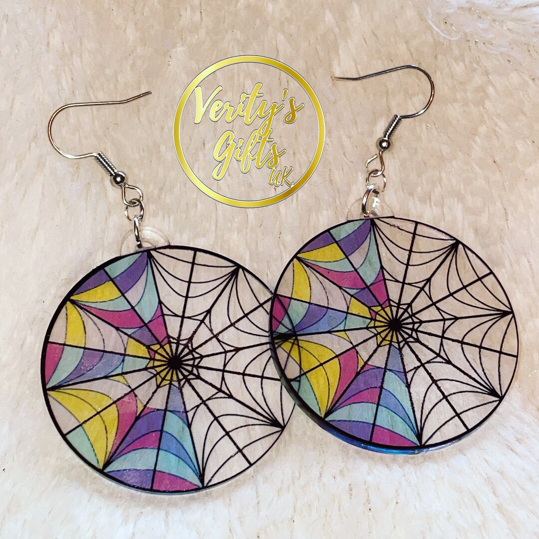 Wednesday Inspired Ophelia Window Earrings - Etsy