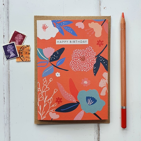 Nature Birthday Card - Etsy