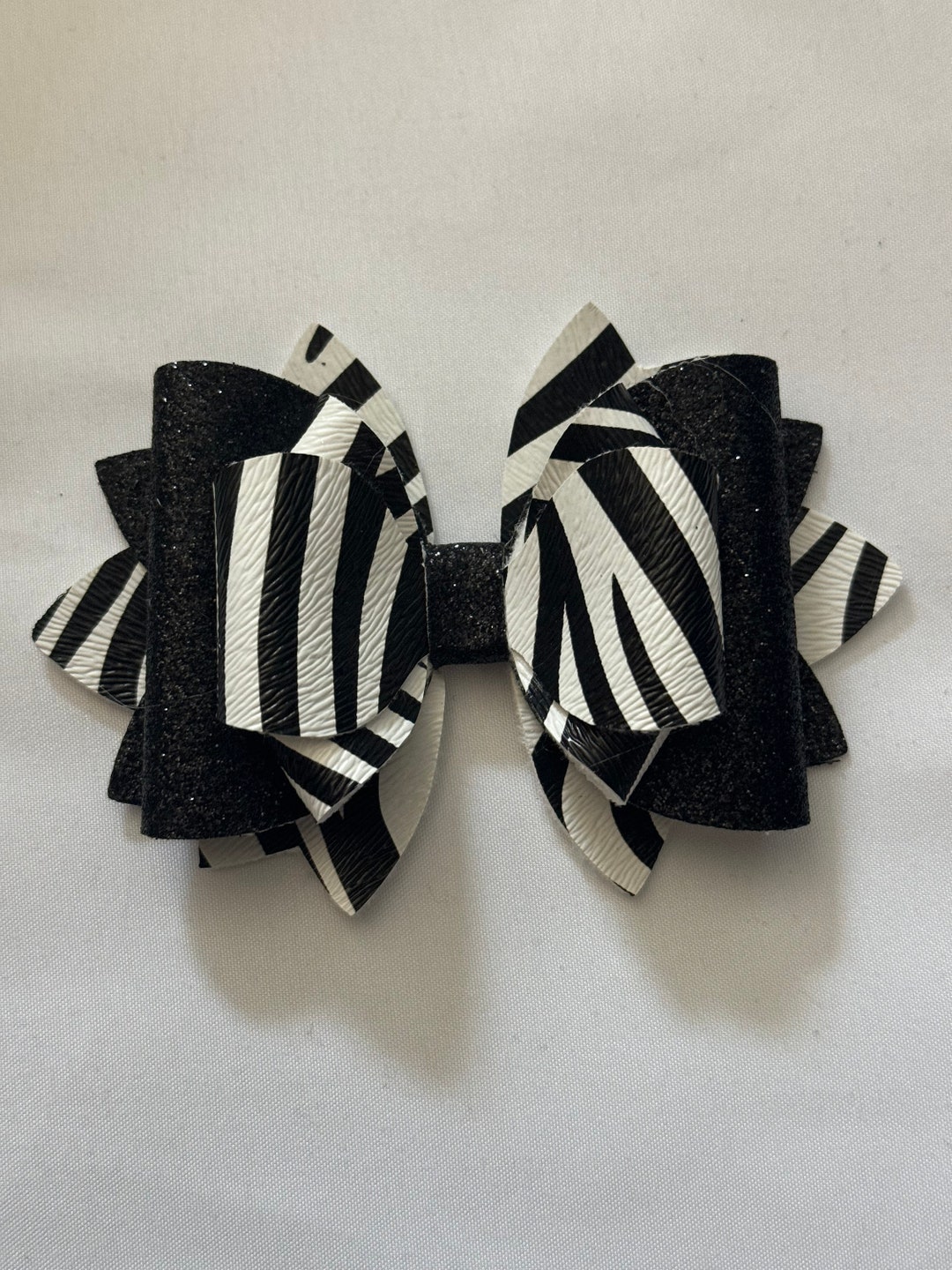 Zebra Bow - Etsy