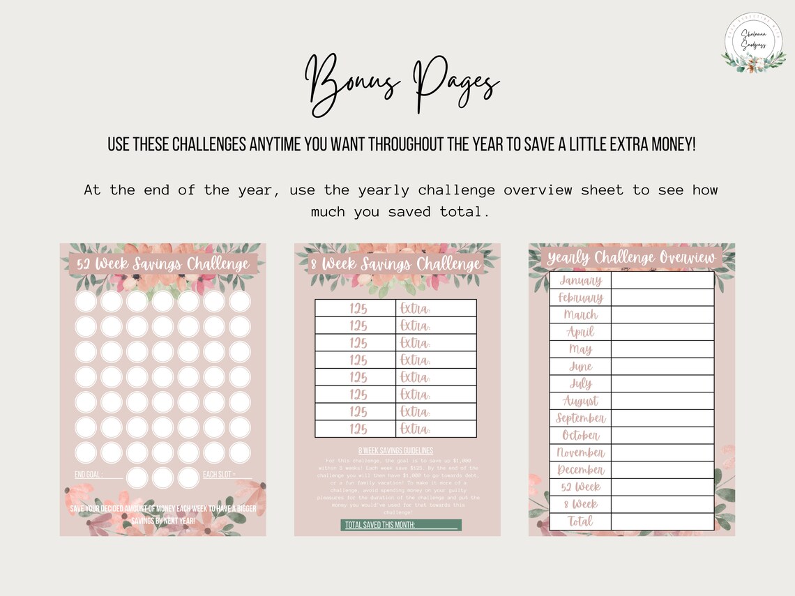 A5 Savings Challenge Bundle Printable Savings Challenges - Etsy