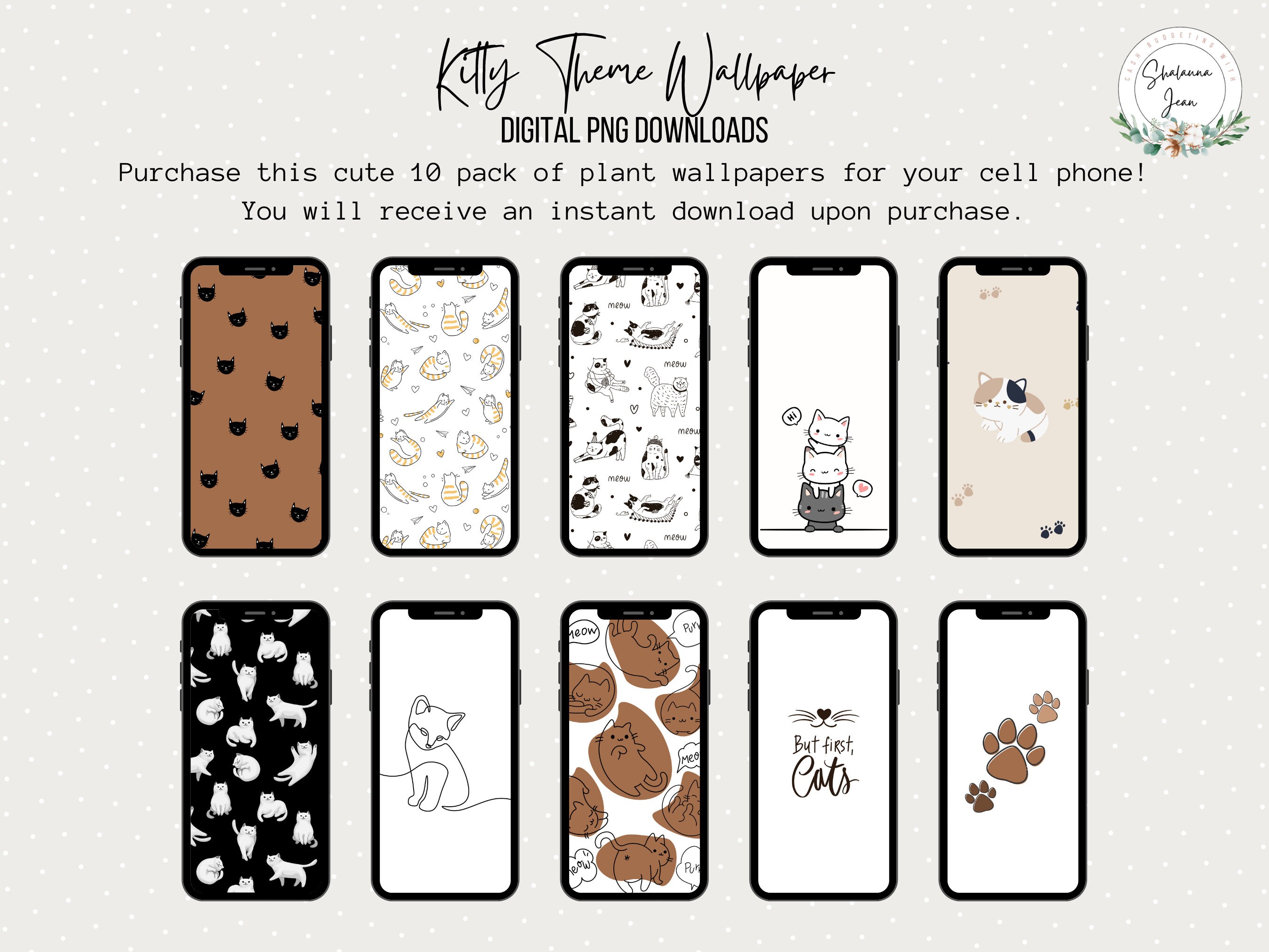 Kitty Themed Wallpaper | Cats | Wallpaper | Phone Wallpaper | Lock ...