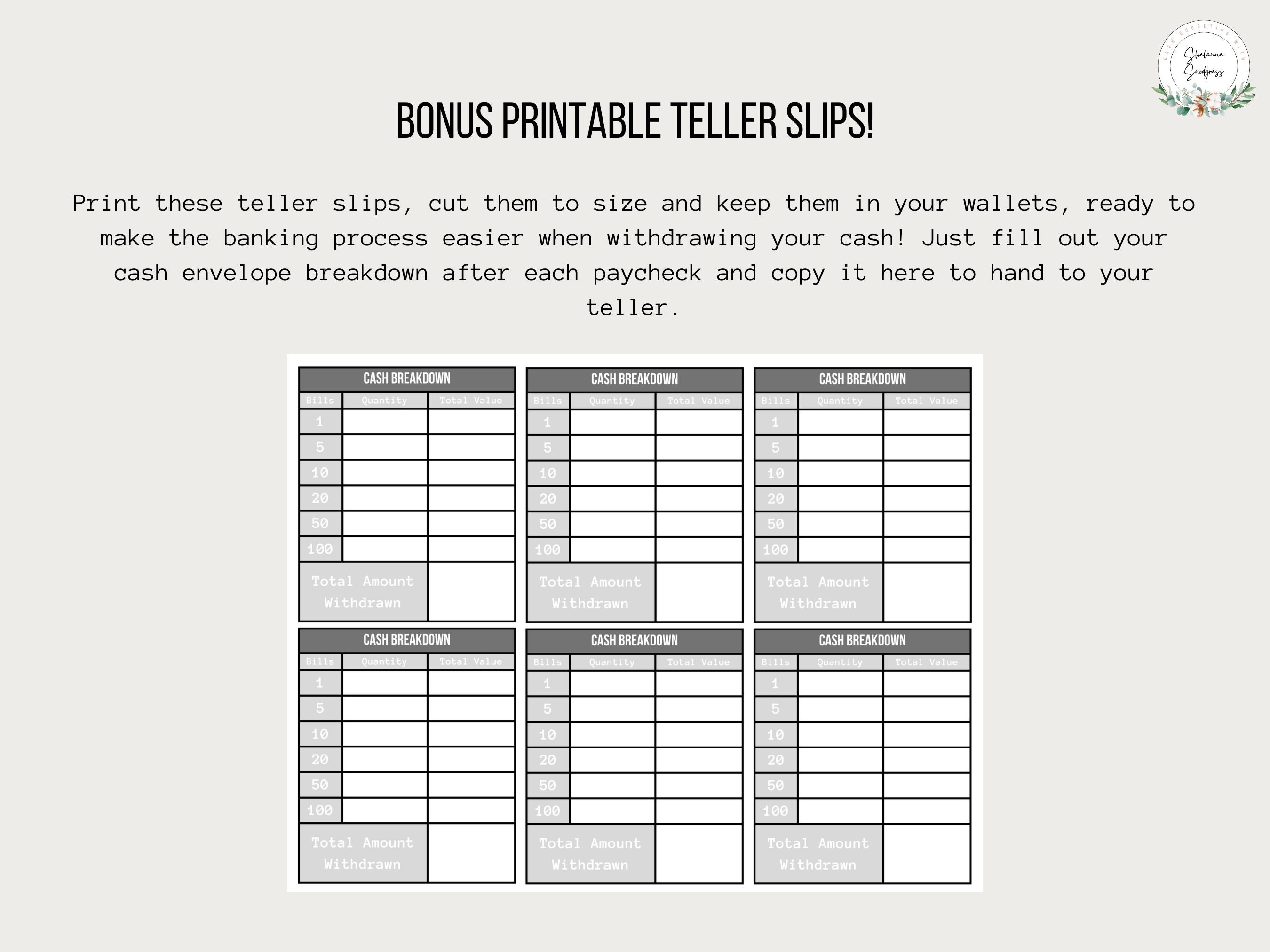 Printable Budget by Paycheck Book PDF Undated Reusable Printable ...