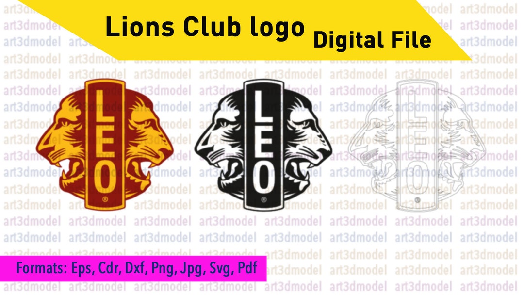 Lions Club Leo Logo Vector, Eps, Cdr, Dxf, Png, Jpg, Svg, Pdf - Digital ...