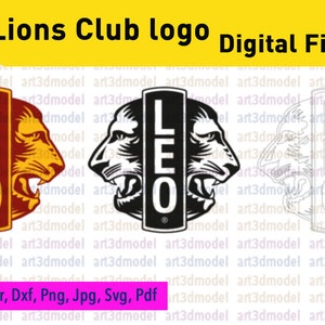 Lions Club Leo Logo Vector, Eps, Cdr, Dxf, Png, Jpg, Svg, Pdf - Digital ...