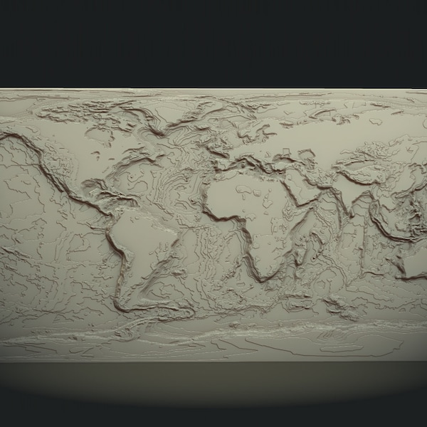 World Map for Cnc Router - Etsy