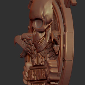 Motorcycle Club Logo Bas Relief Stl Model for Cnc and 3d Printer ...