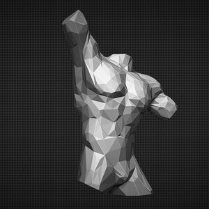 Male Torso Low Poly 3D Print Model - Etsy