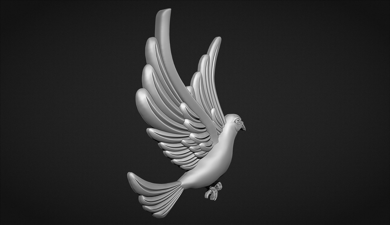 Dove Bas-relief 3D STL Model for CNC Router or 3D Printer File - Etsy