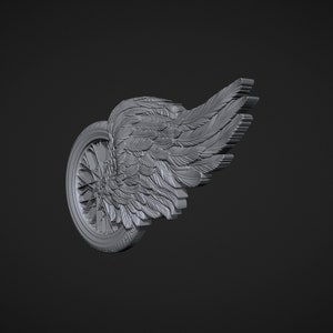 Winged Wheel 3d Stl Model for Cnc Milling or 3d Printing Digital File ...