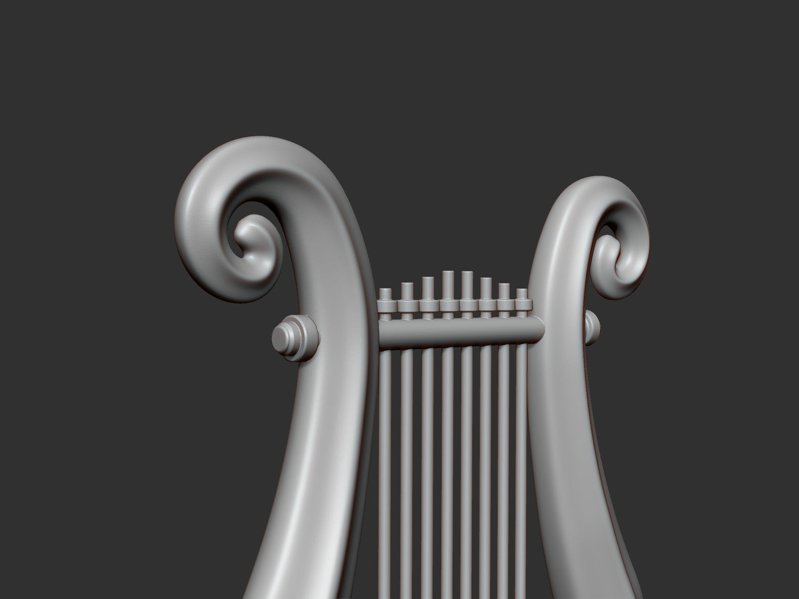 Golden Lyre 3D Model STL Digital File - Etsy
