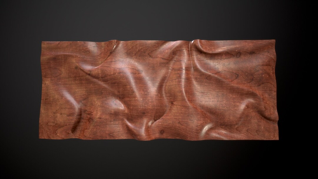 Drapery Wall Art Panel 3D STL Model for CNC Router or 3D - Etsy