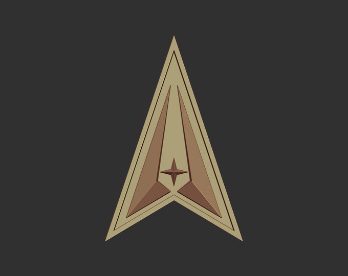 United States Space Force 3D STL Model for CNC Router / Printer for Use ...