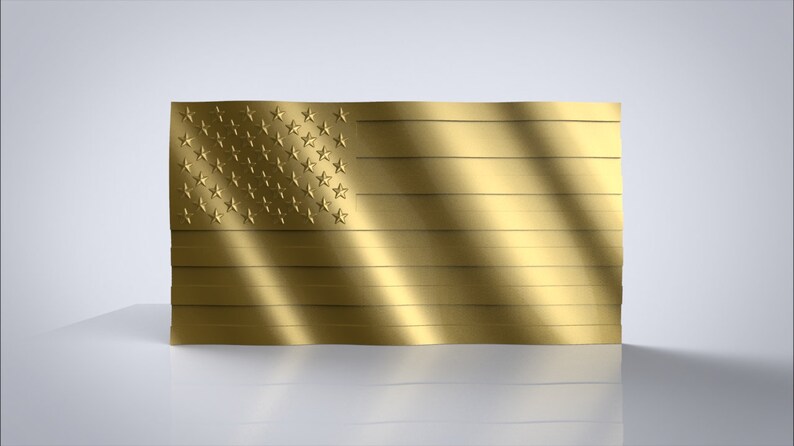 American Flag 3D STL Model for CNC Router/printer - Etsy