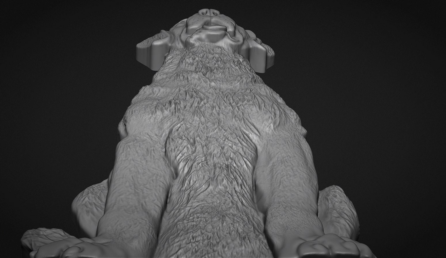 Dog Relief Sculpture STL Model: Pet Memorial CNC Carving (digital ...