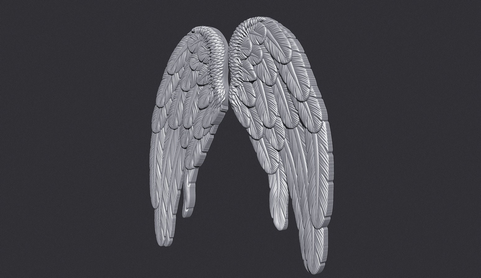 Angel Wings — 3D STL Model for CNC & 3D Printing Digital File - Etsy Canada