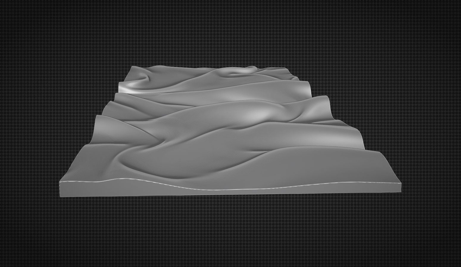 Drapery Wall Art Panel 3D STL Model for CNC Router or 3D - Etsy