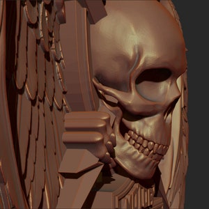 Motorcycle Logo Bas Relief 3D STL Model for CNC Router Engraver Carving ...