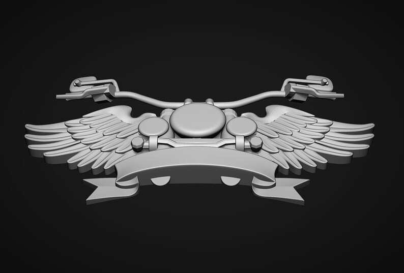 Motorcycle Club Logo 3D Stl Model for Cnc Router or 3D Printer File - Etsy