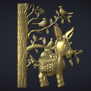 Donkey 3D STL Model for CNC Router and 3D Printing Digital File - Etsy