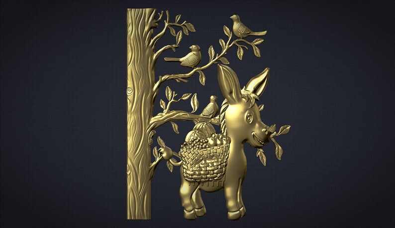 Donkey 3D STL Model for CNC Router and 3D Printing Digital File - Etsy