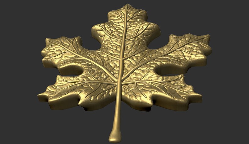 Maple Leaf 3D STL Model for CNC Router 3D Printer Engraver - Etsy