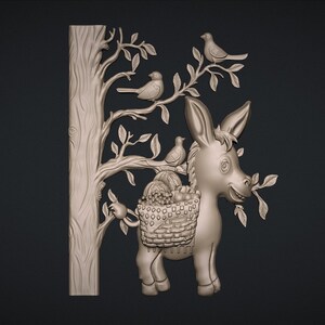 Donkey 3D STL Model for CNC Router and 3D Printing Digital File - Etsy