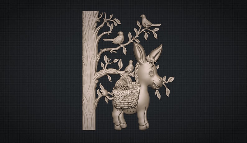 Donkey 3D STL Model for CNC Router and 3D Printing - Etsy