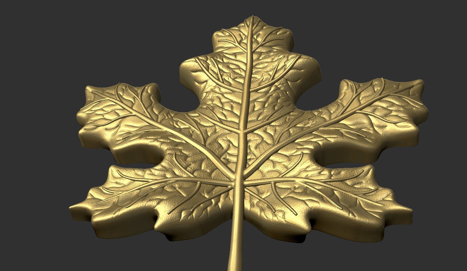 Maple Leaf 3D STL Model for CNC Router 3D Printer Engraver Carving ...
