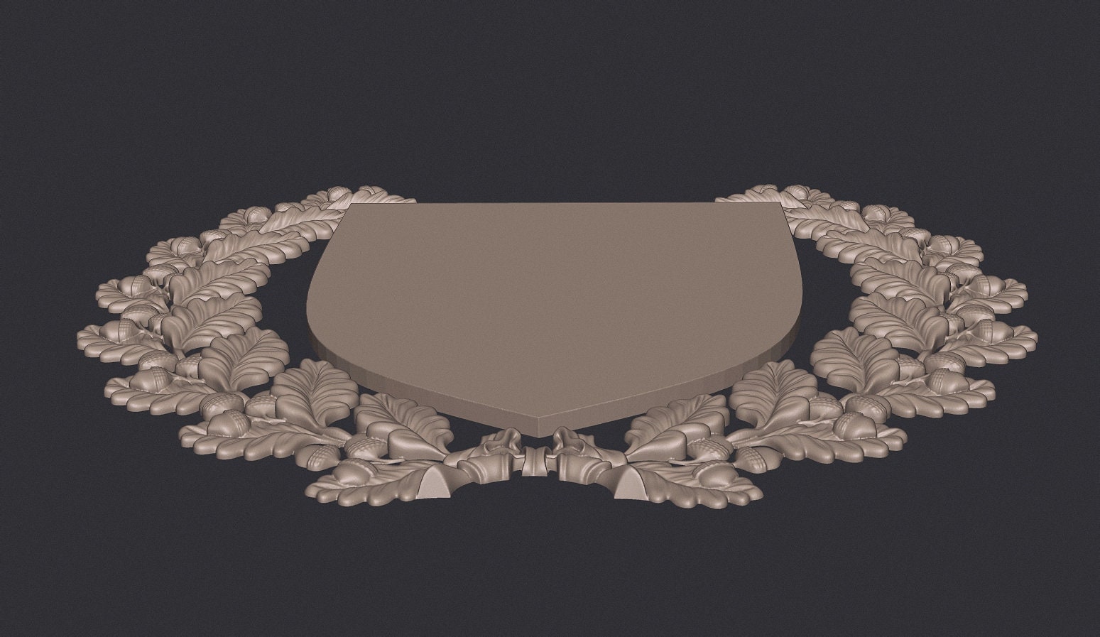 Wreath and Shield 3d Stl Model for Cnc Milling or 3d Printing - Etsy