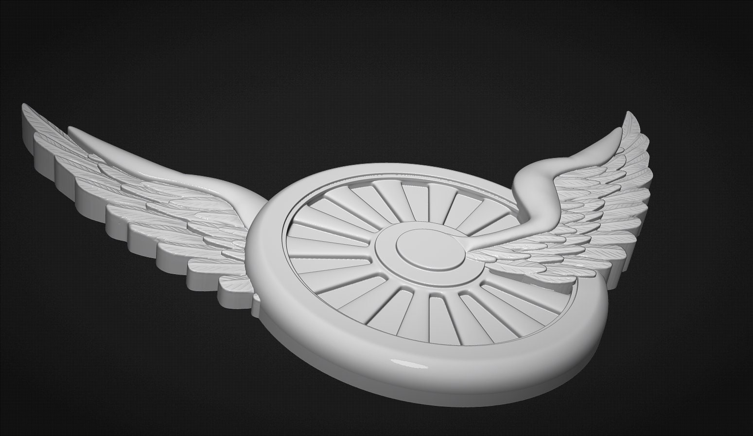 Wheel and Wings 3d Stl Model for Cnc Milling or 3d Printing Digital ...