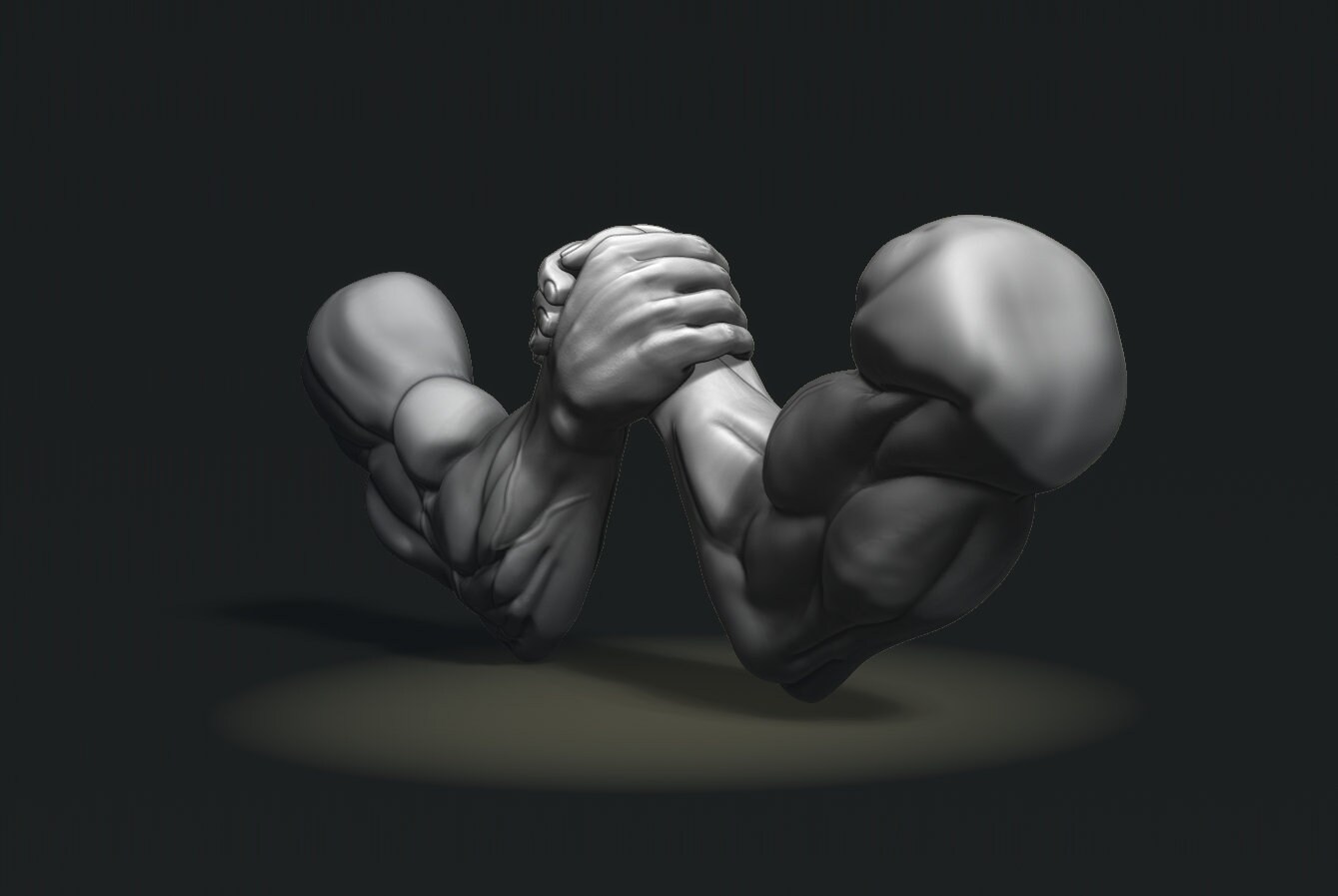 Arm Wrestling 3D STL Model for CNC Router and 3D Printer Files - Etsy