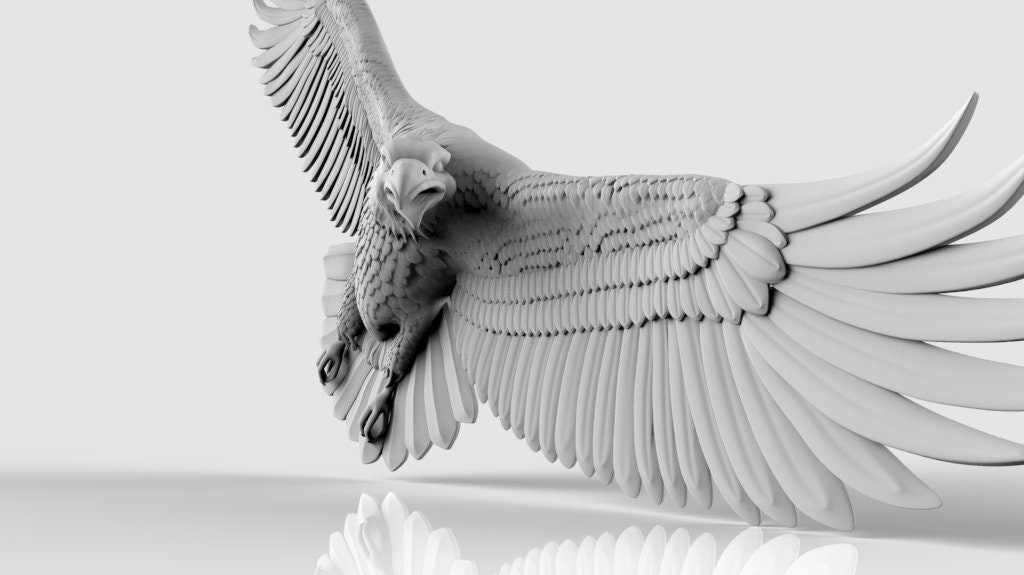 Eagle 3d stl model for cnc and 3d printer | Etsy