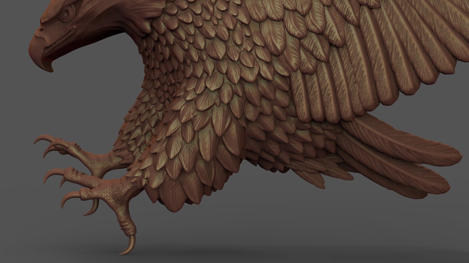 Eagle 3d stl model for cnc and 3d printer | Etsy