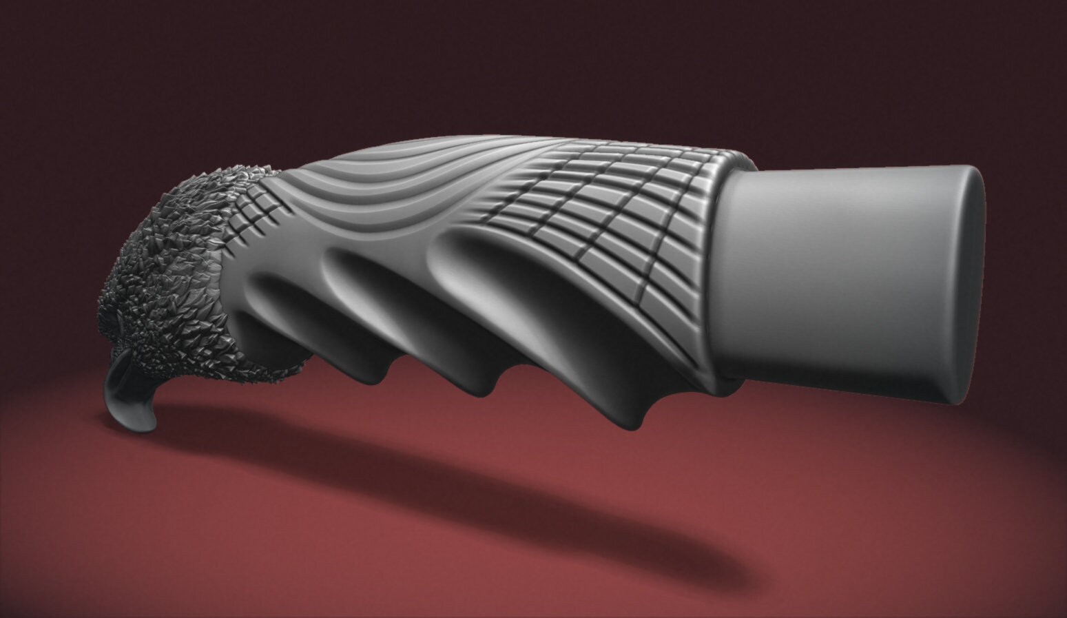 Eagle Head Knife Handle 3D STL Model for CNC Router and 3D Printer ...