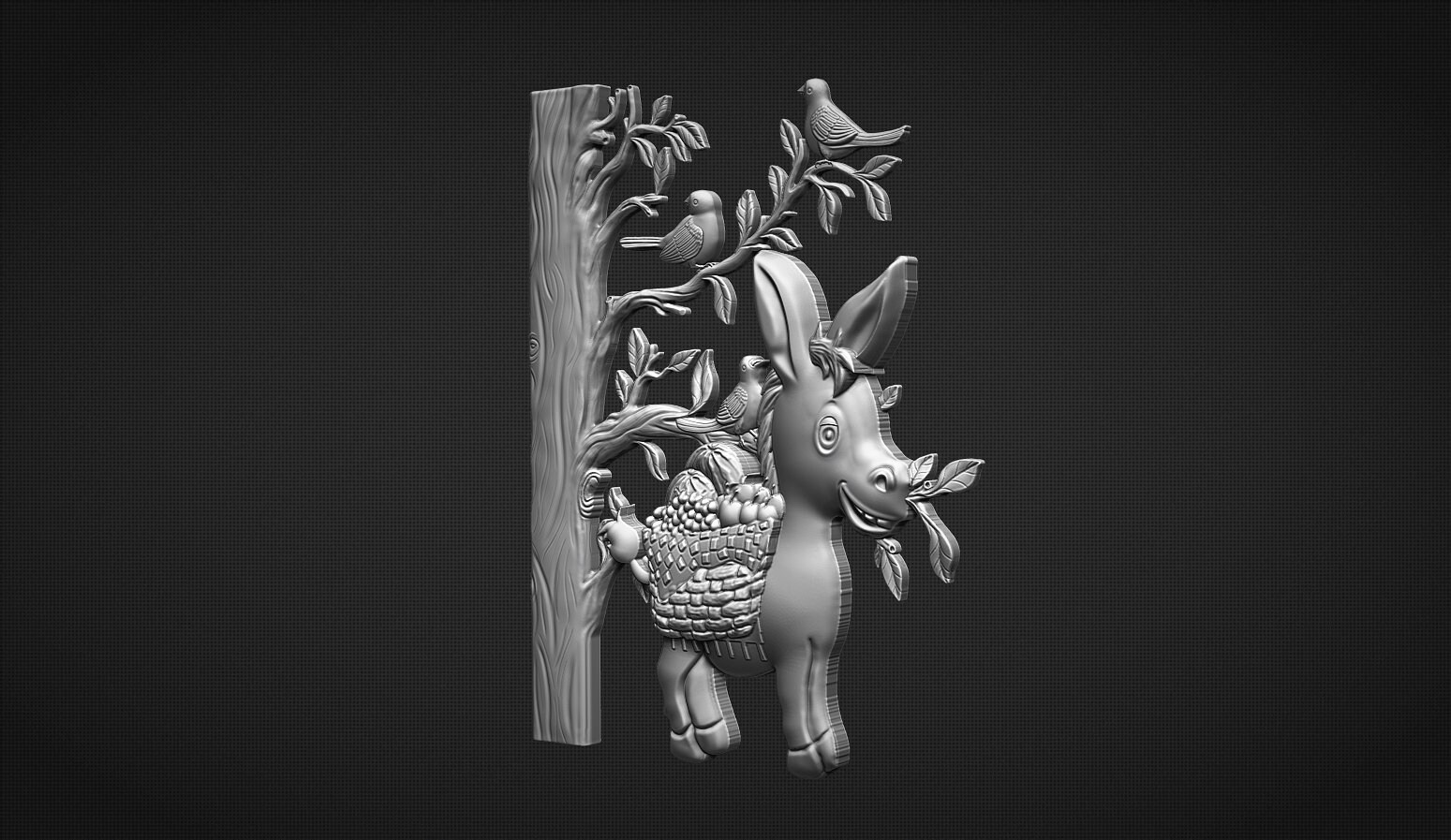 Donkey 3D STL Model for CNC Router and 3D Printing Digital File - Etsy