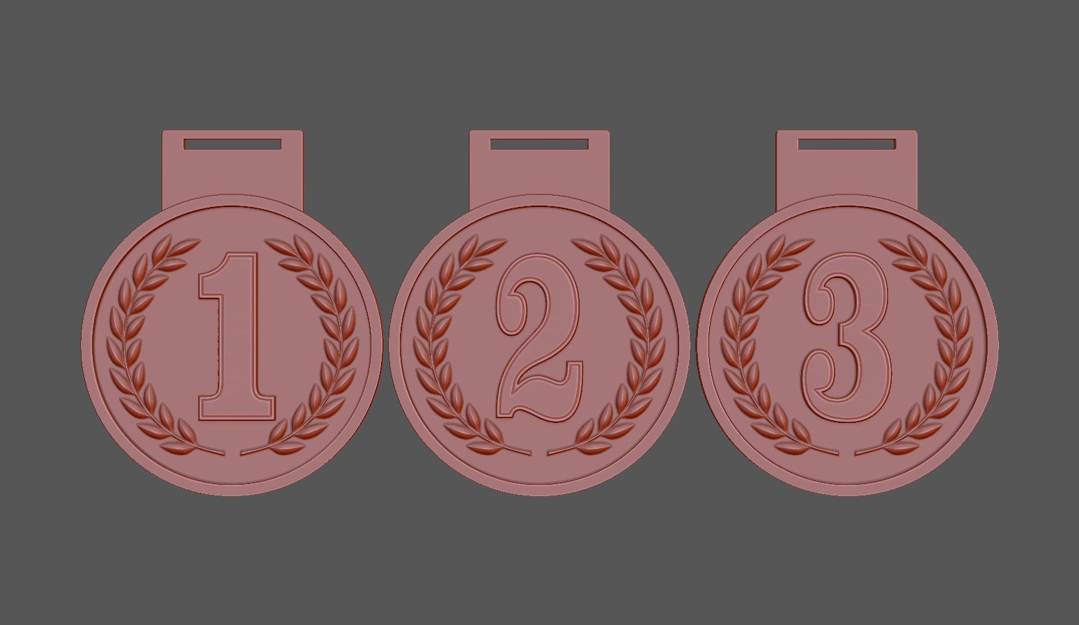 Award Medals Set 3D STL Model for CNC Router or 3D Printing | Digital ...