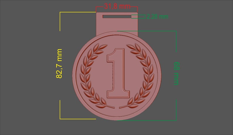 Award Medals Set 3D STL Model for CNC Router or 3D Printing | Digital ...