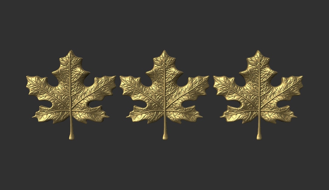 Maple Leaf 3D STL Model for CNC Router or 3D Printer Digital File - Etsy