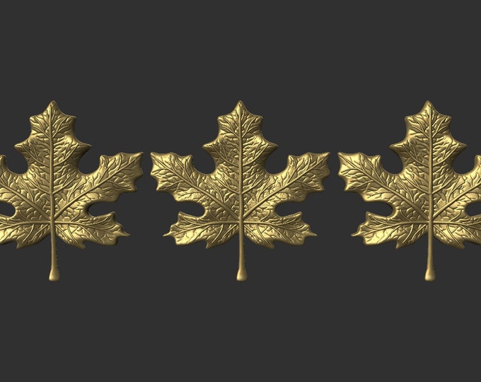 3D Printable Realistic Maple Leaf STL File for CNC Router Engraving 3D ...