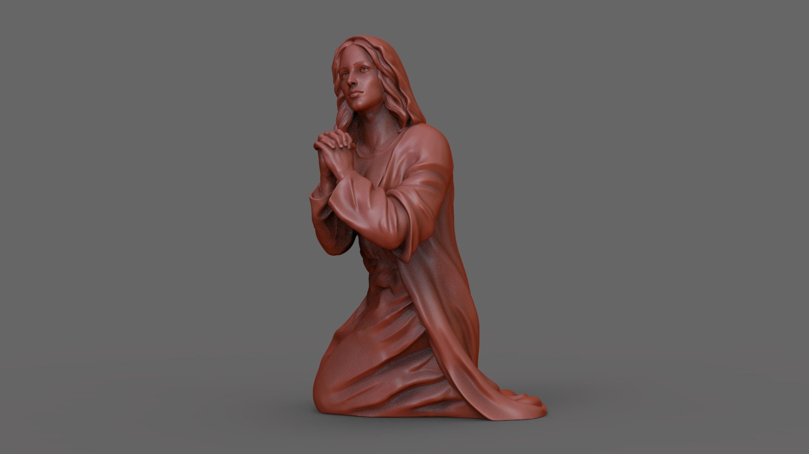 Praying Woman 3D Stl Model Digital File - Etsy
