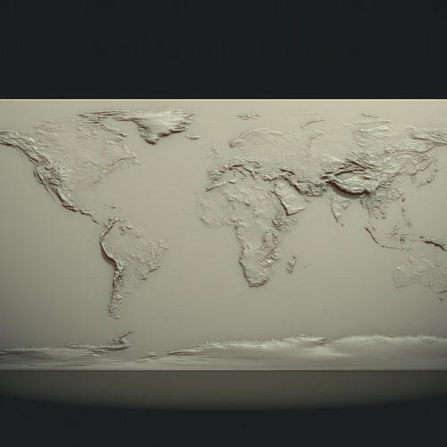 3D STL Panno World Map Model for CNC Router Engraver Carving - Etsy ...