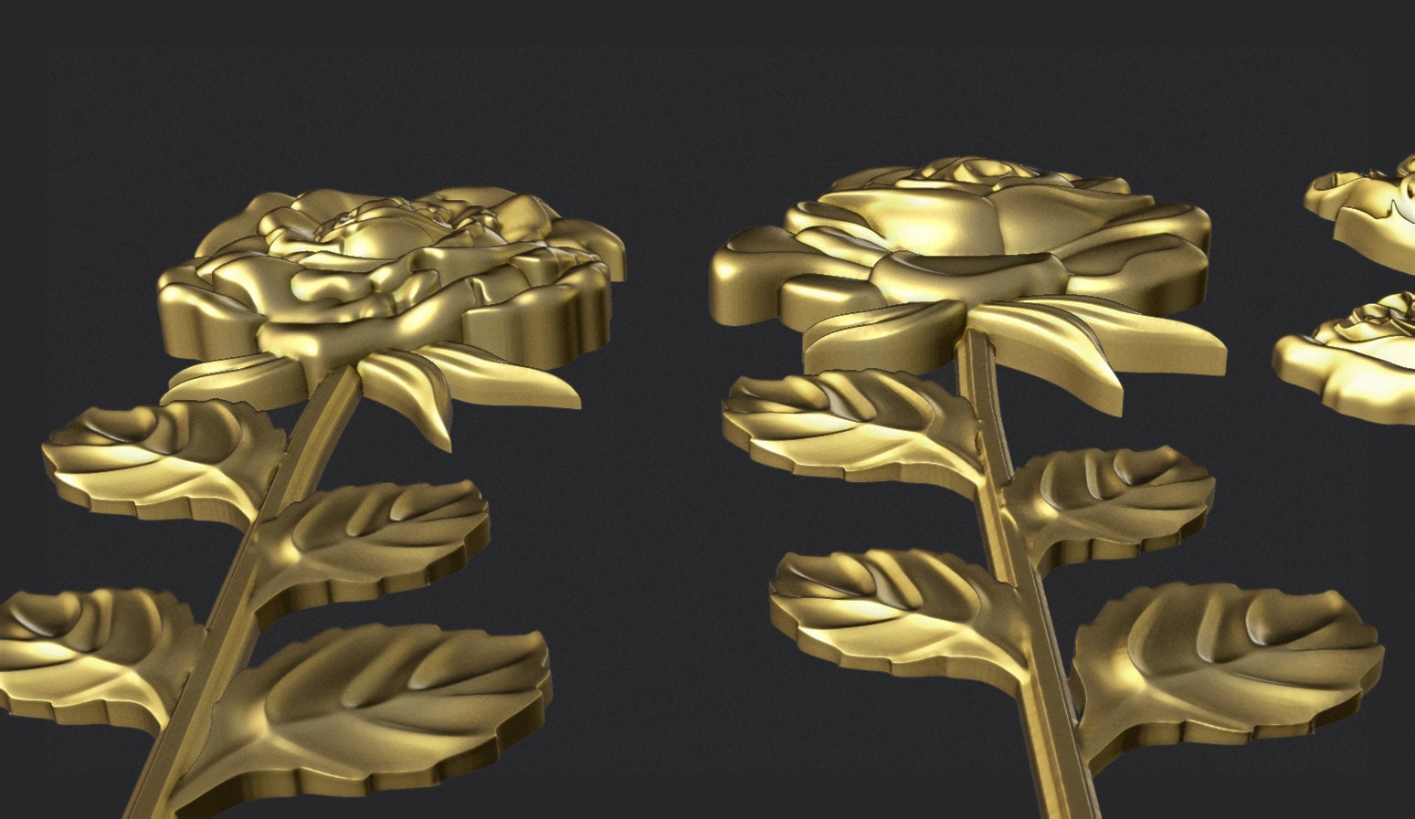 Roses Set 3d Stl Model for Cnc and 3d Printer. 3D STL Model - Etsy