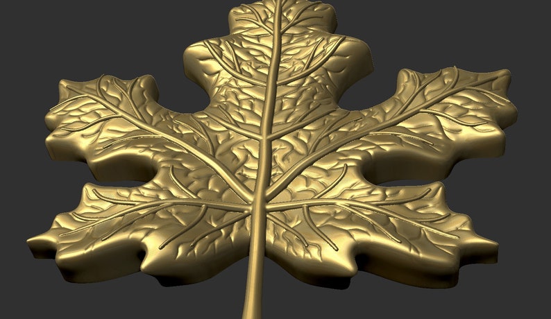 Maple Leaf 3D STL Model for CNC Router 3D Printer Engraver - Etsy