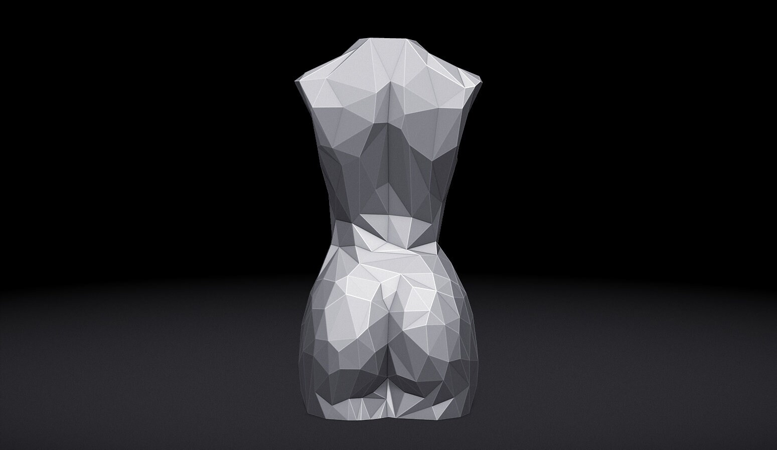 Female Torso Triangulated Stylized 3d Stl Model Digital File - Etsy
