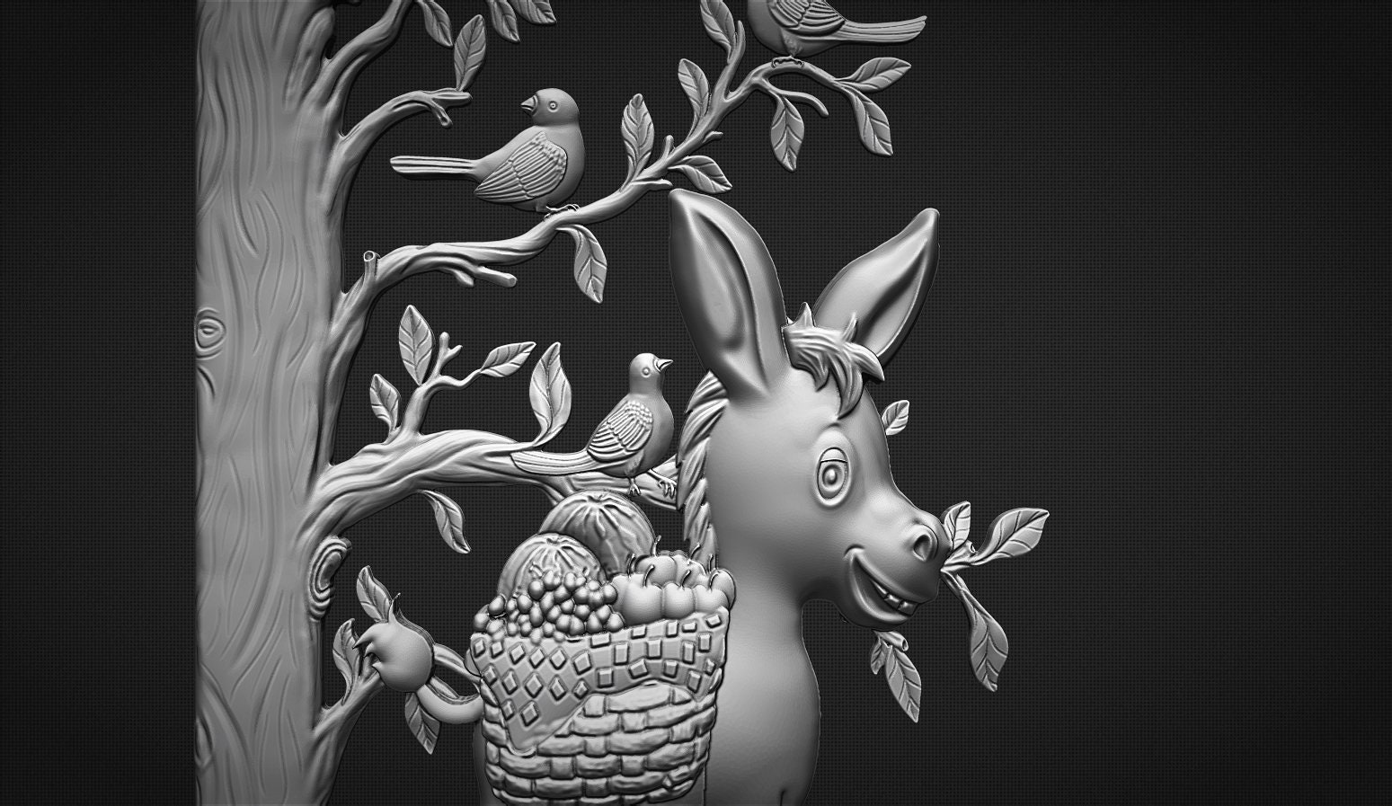 Donkey 3D STL Model for CNC Router and 3D Printing Digital File - Etsy