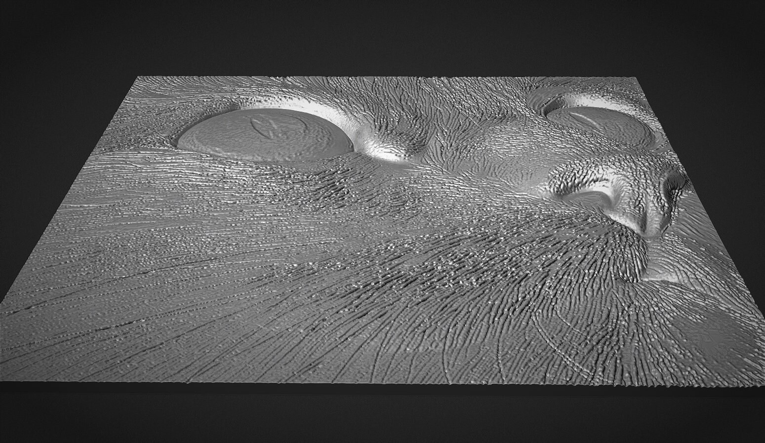 Cat Head Tableau 3D STL Model for CNC Router and 3D Printer Digital ...